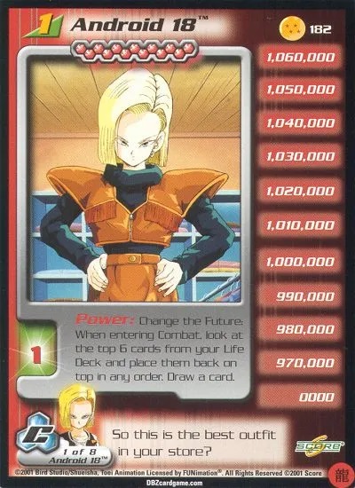 The Top Ten Personality Cards from Dragon Ball Z: Collectable Card Game ...